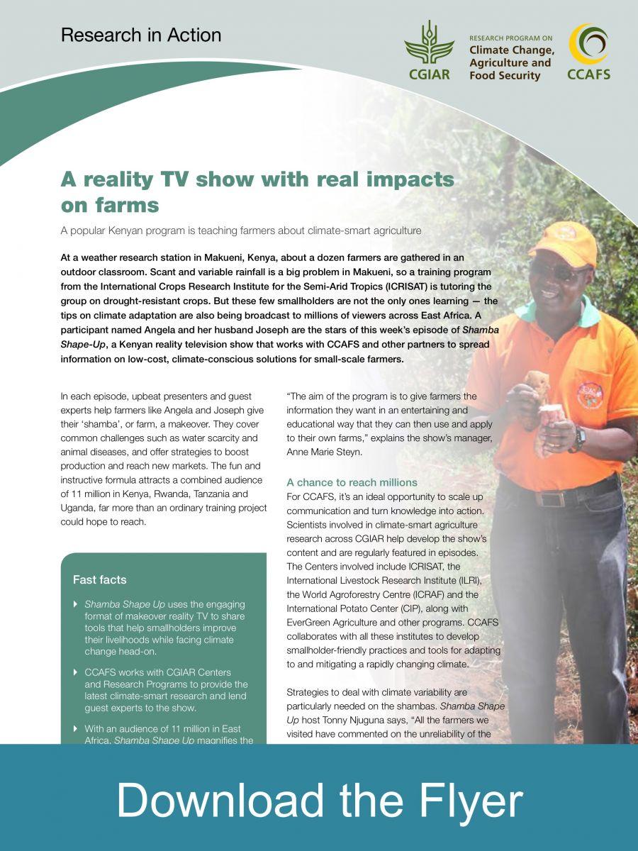 Shamba Shape Up: a reality TV show with real impacts on farms