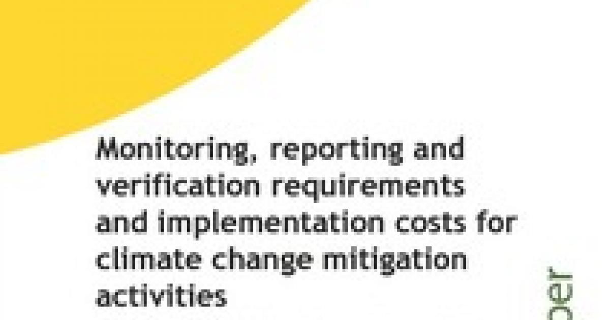 Monitoring, reporting, and verification requirements and implementation ...