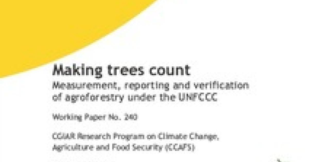Making trees count: Measurement, reporting and verification of ...